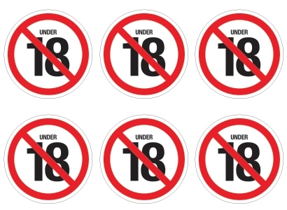 Pancheros Decal No Persons Under 18 | www.pancherosprinting.com